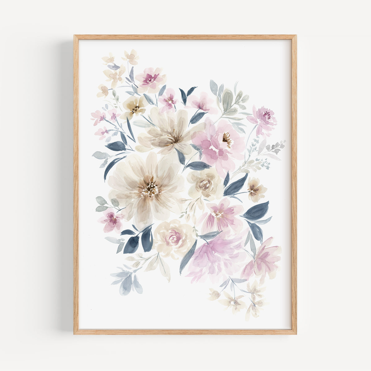 Blossom Serenade Floral Watercolor Art Print – Trisha Patel